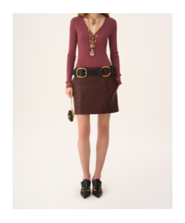CHLOÉ Chloé Leather Mini Skirt